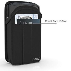 Agoz Zebra TC51 TC56 Scanner Holster, Rugged Carrying Case Pouch for Zebra TC51 TC52 TC56 TC57 TC20 TC21 TC25 TC26 MC40 MC45 Handheld Barcode Touch Mobile Computer,Cover with Metal Clip & Belt Loops