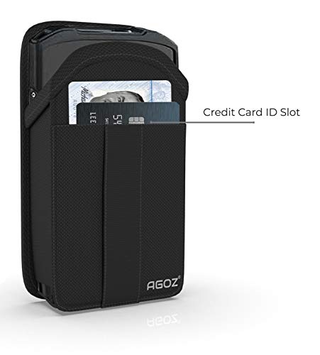 Agoz Zebra TC51 TC56 Scanner Holster, Rugged Carrying Case Pouch for Zebra TC51 TC52 TC56 TC57 TC20 TC21 TC25 TC26 MC40 MC45 Handheld Barcode Touch Mobile Computer,Cover with Metal Clip & Belt Loops