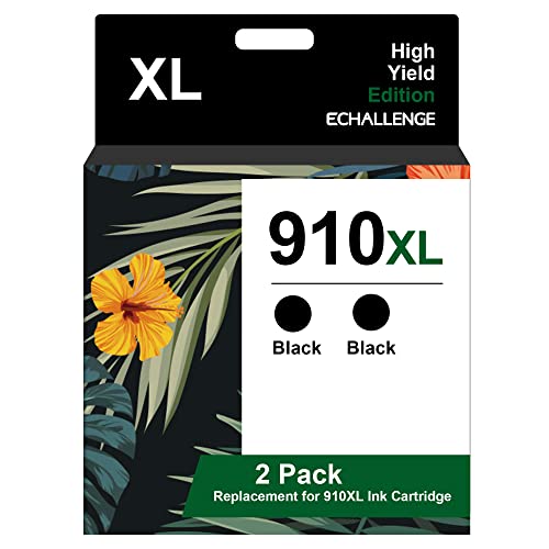 910 XL 910XL Compatible Ink Cartridge Replacement for HP 910 XL 910XL 910 Ink Cartridges Work with OfficeJet Pro 8025 8035 8028 8020 OfficeJet 8015 8022 8018 Printer (2 Black)