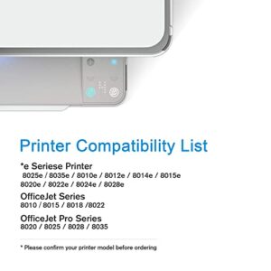 910 XL 910XL Compatible Ink Cartridge Replacement for HP 910 XL 910XL 910 Ink Cartridges Work with OfficeJet Pro 8025 8035 8028 8020 OfficeJet 8015 8022 8018 Printer (2 Black)