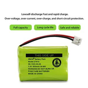 27910 Cordless Telephone Battery Compatible with AT&T 89-1323-00-0 Motorola SD-7501 RadioShack 23-959 23-894 Ni-MH 3.6V(Pack 2)