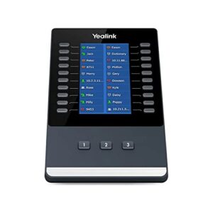 yealink t4u series expansion module, 4.3″ 272 x 480-pixel color screen, color icons, 20 physical keys on each page with dual-color leds