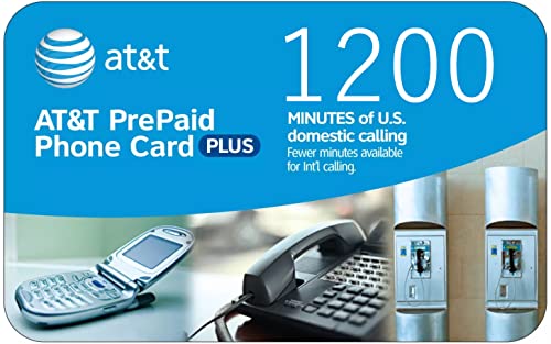 AT&T 1200 Minute Prepaid Phone Card (Calling Card)