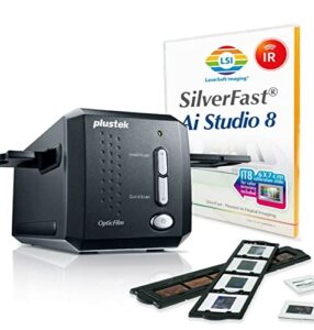 plustek opticfilm 8200i ai – 35mm film & slides scanner. it 8 calibration target + silverfast ai studio 8.8, 7200 dpi resolution 64bit hdri , mac/pc