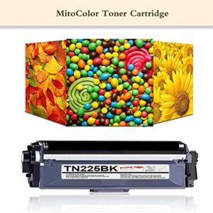 4-Pack(1BK+1C+1M+1Y) TN225 Toner Cartridge Replacement for Brother TN 225 TN-225 MFC-9130CW HL-3140CW HL-3170CDW HL-3180CDW MFC-9330CDW MFC-9340CDW Color Printer