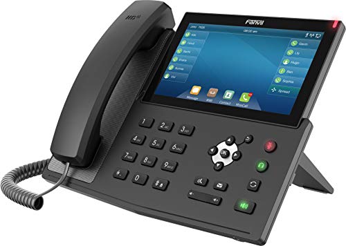 Fanvil X7 Enterprise VoIP Phone, 7-Inch Color Touch Screen, 20 SIP Lines, Power Adapter Not Included