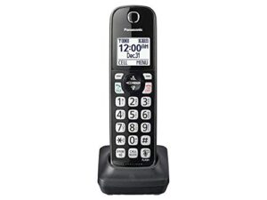 panasonic cordless phone handset accessory compatible with kx-tgd562 / kx-tgd563 / kx-tgd564 series cordless phone systems – kx-tgda51m (metallic black)