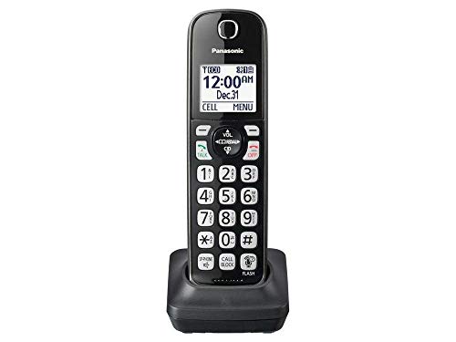 Panasonic Cordless Phone Handset Accessory Compatible with KX-TGD562 / KX-TGD563 / KX-TGD564 Series Cordless Phone Systems - KX-TGDA51M (Metallic Black)