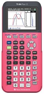 texas instruments ti-84 plus ce color graphing calculator, coral