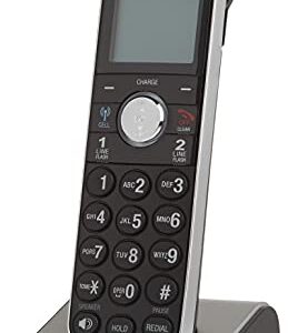 AT&T TL86009 Accessory Cordless Handset, Black/Silver | Requires an AT&T TL86109 Expandable Phone System to Operate