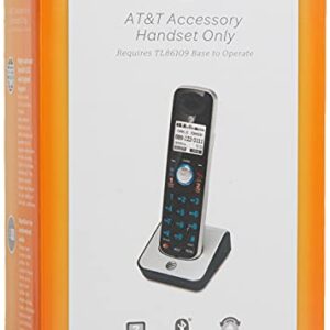 AT&T TL86009 Accessory Cordless Handset, Black/Silver | Requires an AT&T TL86109 Expandable Phone System to Operate