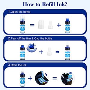 Pristar Sublimation Ink for EPS Ecotank ET 2803 ET-2850 ET-8550 ET-2800 ET 2720 ET 2760 ET-15000 ET-3760 4800 ET-2400 ET-2750 ET-5170 400ml Supertank Printer Autofill Ink for Sublimation Transfer