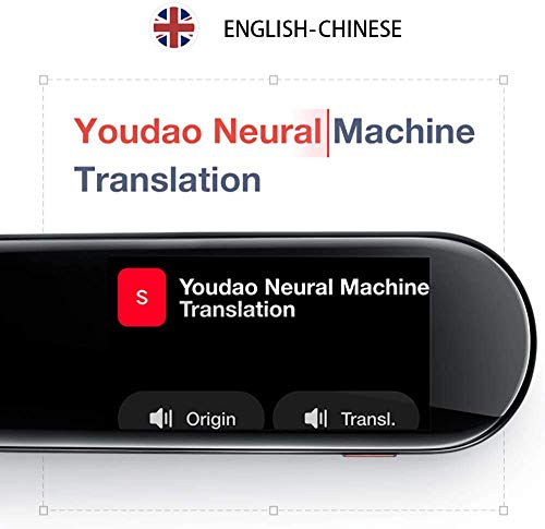 youdao Electronic Language Translator Device Dictionary Pen 2 Portable Scanning Translator for Language Learners Scanning Reading Pen (English Interface)(Need to be Charged to 100% at First use)