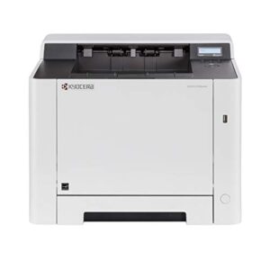 kyocera ecosys p5026cdw color network laser printer, 27 ppm, standard 1200dpi, standard duplex, gigabit ethernet, usb, wireless & wi-fi direct, mobile print, 512 mb memory, 2 line lcd screen