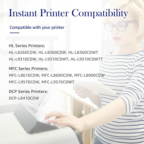 STAROVER Compatible Toner Cartridge Replacement for Brother TN433 TN 433 431 TN433BK TN431 TN431BK for HL-L8360CDW MFC-L8900CDW HL-L8260CDW HL-L8360CDWT MFCL8610CDW MFCL9570CDW Printer (1BK,1C,1M,1Y)