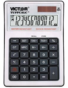 victor 99901 tuffcalc calculator, white, 1.8″ x 4.6″ x 6.5″