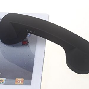 ENJOY-UNIQUE Wireless Retro Telephone Handset and Wire Radiation-Proof Handset Receivers Headphones for a Mobile Phone with Comfortable Call (Black)