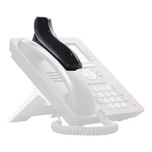 softalk antibacterial black phone shoulder rest | landline telephone accessory (00601m)