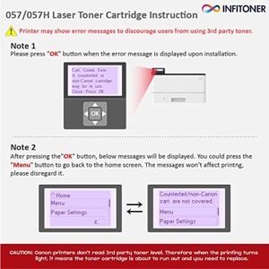 057 Black Toner Cartridge 3009C001 1-Pack Compatible Replacement for Canon 057 057H CRG-057 Toner Cartridge Color ImageCLASS MF445dw MF448dw MF449dw LBP226dw LBP227dw MF445 LBP220 Series Printer