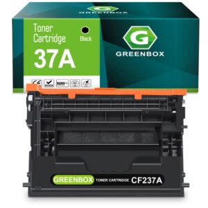 greenbox compatible 37a high-yield toner cartridge replacement for hp 37a cf237a 37x cf237x for hp enterprise m607 m608 m607n m608n m608dn m608x m609 mfp m631 m632 m633 printer (11,000 pages, 1 black)