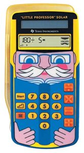 texas ti-little professor solar lprof/pwb/11e1 ti-little professor education calculator yellow