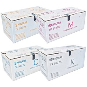 kyocera tk5232 (tk-5232) 4-color toner cartridge set for m5521cdw, p5021cdw