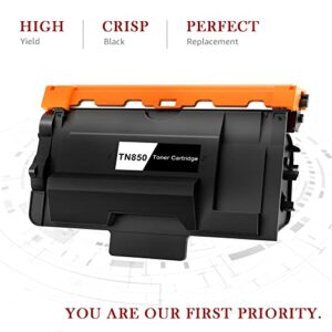 Toner Kingdom Compatible TN850 Toner Cartridge Replacement for Brother TN850 TN 850 TN-850 TN820 TN 820 TN-820 for MFC-L5900DW HL-L6200DW MFC-L5850DW MFC-L6700DW HL-L6200DWT Printer (Black, 2-Pack)