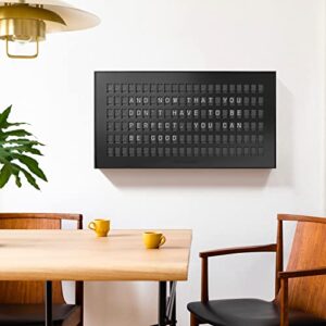 Vestaboard Message Board - Flagship Black - Inspire From Anywhere With The Award-Winning 42” Split-Flap Display