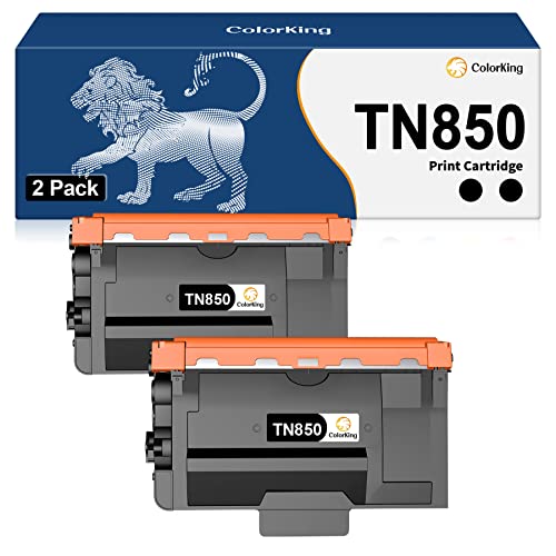 Colorking Compatible Toner Cartridge Replacement for Brother TN850 TN 850 TN-850 TN820 TN 820 TN-820 for Brother HL-L6200DW HLL6200DW MFC-L5900DW MFC-L5700DW HL-L5200DW MFC-L5850DW Toner (2 Black)