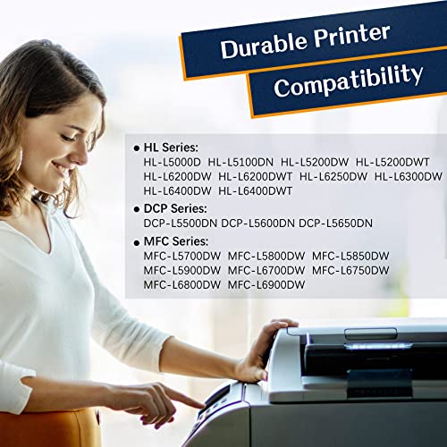 Colorking Compatible Toner Cartridge Replacement for Brother TN850 TN 850 TN-850 TN820 TN 820 TN-820 for Brother HL-L6200DW HLL6200DW MFC-L5900DW MFC-L5700DW HL-L5200DW MFC-L5850DW Toner (2 Black)