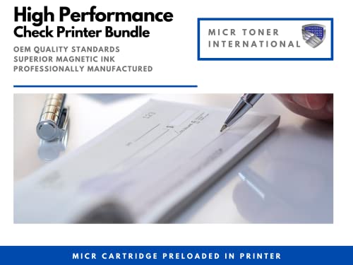 MTI imageCLASS LBP6230dw Wireless Laser Duplex Check Printer Bundle with Compatible Canon CRG 126 MICR Toner Cartridge for Printing Payroll, Business and Personal Checks