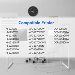 TN630 TN-630 HL-L2300D Toner Cartridge: 2 Pack Black TN 630 Compatible Toner Cartridge Replacement for Brother HL-L2380DW HL-L2340DW MFC-L2740DW MFC-L2700DW DCP-L2540DW DCP-L2520DW Printer