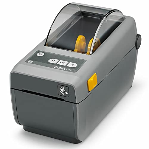 ZEBRA ZD410 Direct Thermal Only Desktop Printer - USB and USB Host, Modular Connectivity Slot - 2.2" Print Width, 203 DPI, 6 IPS, Monochrome Barcode Label Printer - ZD41022-D01000EZ JTTANDS