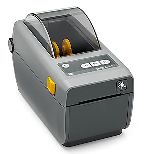 ZEBRA ZD410 Direct Thermal Only Desktop Printer - USB and USB Host, Modular Connectivity Slot - 2.2" Print Width, 203 DPI, 6 IPS, Monochrome Barcode Label Printer - ZD41022-D01000EZ JTTANDS