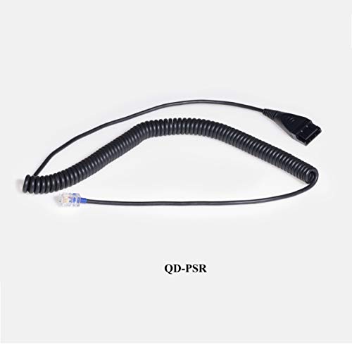 OvisLink Polycom Phone Headset Compatible with Polycom VVX Series, CX Series and Soundpoint Series | Noise Canceling Call Center Headset with RJ9 Quick Disconnect Cord, Flexible Rotatable Microphone