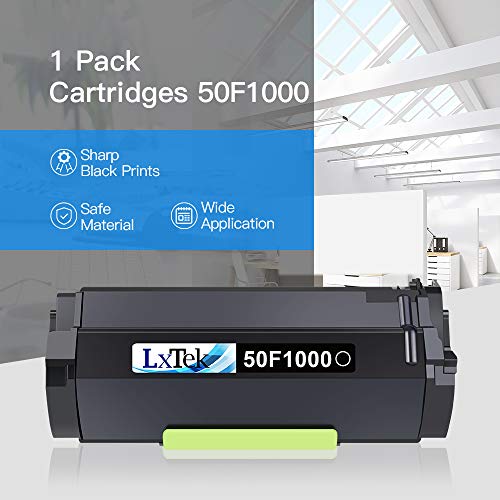 LxTek Compatible Toner Cartridge Replacement for Lexmark 50F1000 to use with MS610dn MS510dn MS415dn MS610de MS310d MS312dn MS410dn MS310dn MS410d Printers (Black, 1 Pack)