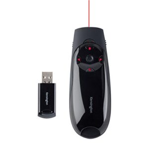 kensington expert wireless presenter with red laser pointer and cursor control (k72425am)