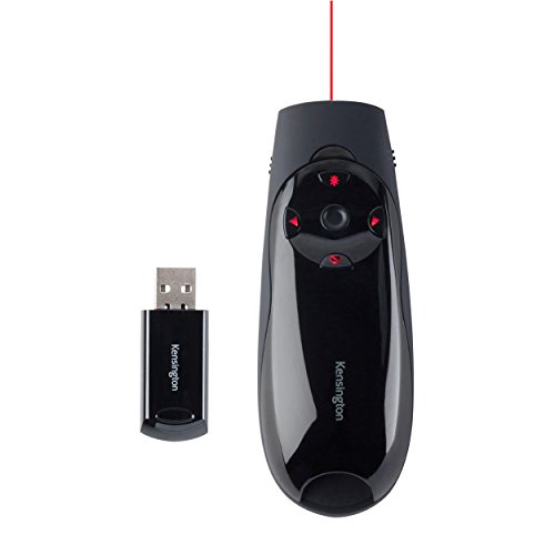 Kensington Expert Wireless Presenter with Red Laser Pointer and Cursor Control (K72425AM)