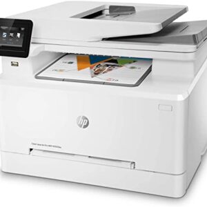 HP Laserjet Pro MFP M283fdw Wireless All-in-One Color Laser Printer, Mobile Print&Scan&Copy&Fax, Duplex Print, 22ppm, 2.7" Touchscreen, Wi-Fi, Compatible with Alexa(7KW75A), Lanbertent Printer Cable