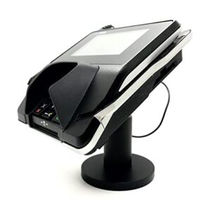 Sturdy Metal Swivel Stand for Verifone MX915 Credit Card Machine - Complete Kit with Adhesive Glue Pad and Hardware