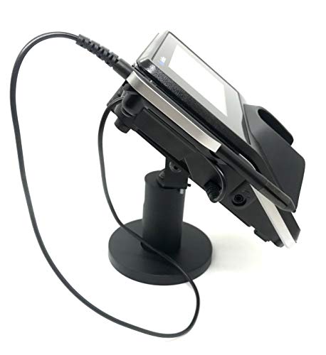 Sturdy Metal Swivel Stand for Verifone MX915 Credit Card Machine - Complete Kit with Adhesive Glue Pad and Hardware