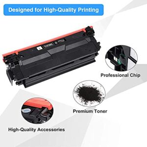 TRUE IMAGE Compatible Toner Cartridge Replacement for HP 508X 508A CF360X CF360A Color Enterprise M553 M553dn M553n M553x MFP M577z M577f M577dn M577c M577 Printer Ink (Black, 1-Pack)