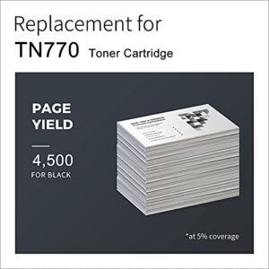 LemeroUexpect Compatible Toner Cartridge Replacement for Brother TN770 TN-770 TN760 Super High Yield Toner for HL-L2370DW HL-L2370DWXL MFC-L2750DW MFC-L2750DWXL (Black, 2-Pack)