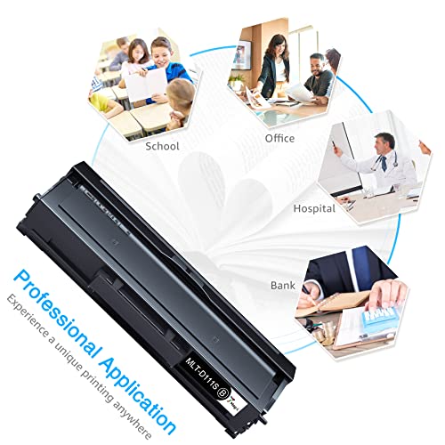 7Magic Compatible Toner Cartridge Replacement for Samsung MLT-D111S MLT-D111L 111S MLTD111S for Samsung Xpress SL-M2020W SL-M2070FW SL-M2070W M2022W M2024W M2026W Laser Printer (Black, 2-Pack)