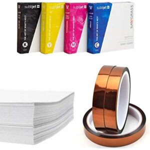 Sawgrass SG500 Sublimation Ink Cartridge Sublijet UHD with 110 sheets Sublimax Paper & 3 Tapes