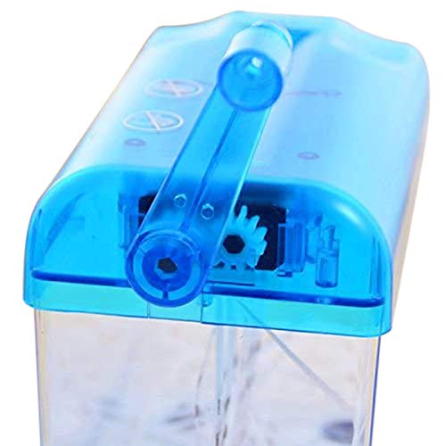 SENREAL Hand Paper Shredder Mini Cutting Machine Portable Manual A6 Paper Cutting Tool Desktop Stationery Blue