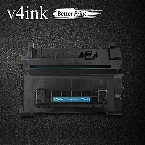 v4ink Compatible Toner Cartridge Replacement for HP 64A CC364A (1-Pack) Work with Laserjet P4014 P4014n P4014dn P4015 P4015n P4015tn P4015dn P4015x P4515 P4515n P4515tn P4515x P4515xm Printer