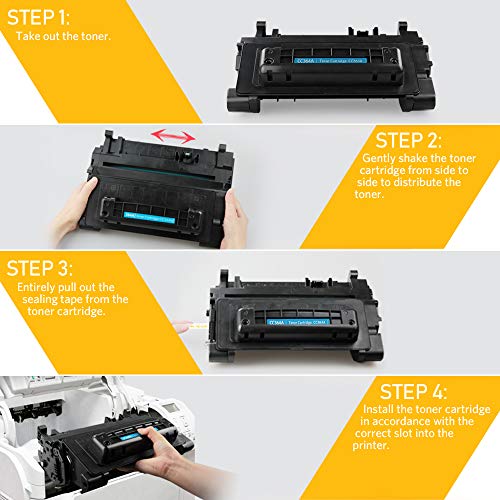 v4ink Compatible Toner Cartridge Replacement for HP 64A CC364A (1-Pack) Work with Laserjet P4014 P4014n P4014dn P4015 P4015n P4015tn P4015dn P4015x P4515 P4515n P4515tn P4515x P4515xm Printer