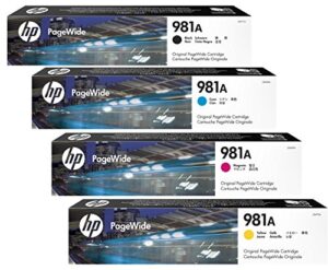 hp 981a original pagewide cartridge 4-color set