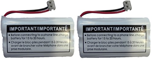 New! Genuine Uniden BBTY0651101 BT-1007 NiMH 600mAh DC 2.4V Rechargeable Cordless Telephone Battery (2-Pack)